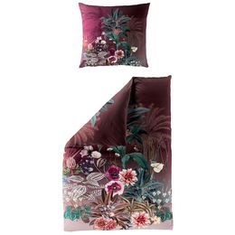 Bierbaum Satin-Bettw&auml;sche-Set in Lila - 49% | Gr&ouml;&szlig;e 135x200 cm | Bettwaesche-bettwaren