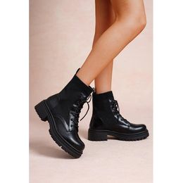 Foreverfolie Boots in Schwarz - 67% | Gr&ouml;&szlig;e 36 | Damen-stiefel