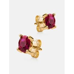 Revoni Gold-Ohrstecker mit Edelsteinen - 75% | Schmuck