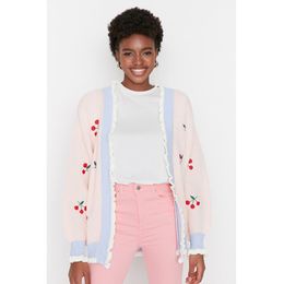 Trendyol Cardigan in Rosa/ Flieder - 52% | Gr&ouml;&szlig;e M | Damen-pullover-cardigans