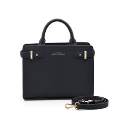 ATELIERS SAINT GERMAIN Leder-Henkeltasche in Schwarz - (B)25 x (H)19 x (T)10 cm - 80% | Damen-taschen
