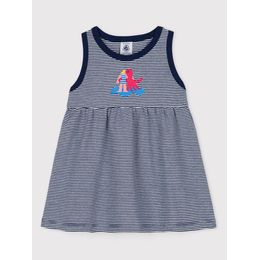 Petit Bateau Kleid in Dunkelblau/ Wei&szlig;/ Pink - 57% | Gr&ouml;&szlig;e 74 | Baby-kleider-roecke