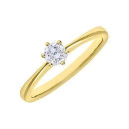Diamant Exquis Gold-Ring mit Diamant - 76% | Gr&ouml;&szlig;e 51 | Schmuck