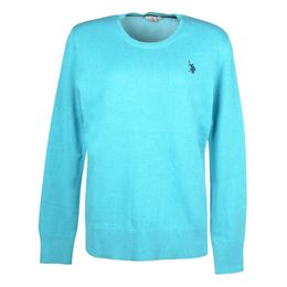 U.S. Polo Assn. Pullover in T&uuml;rkis - 45% | Gr&ouml;&szlig;e S | Damen-pullover-cardigans