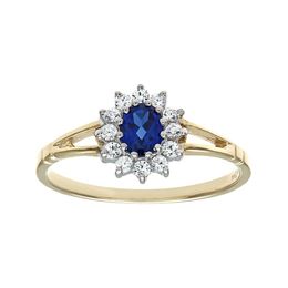 Diamant Exquis Gold-Ring mit Edelstein - 75% | Gr&ouml;&szlig;e 54 | Schmuck