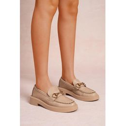 Foreverfolie Mokassins in Beige - 65% | Gr&ouml;&szlig;e 38 | Damen-schuhe-halbschuhe