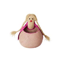 Rice K&ouml;rbchen "Girl Shape" in Rosa - (B)39 x (H)51 x (T)32 cm - 56% | Kisten-koerbe