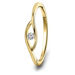 Diamant Exquis Gold-Ring mit Diamant - 76% | Gr&ouml;&szlig;e 54 | Schmuck