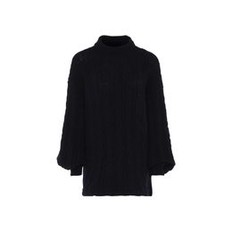 Aleva Oversized Sweater female Black size XS/S