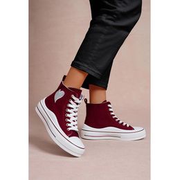 Foreverfolie Sneakers in Rot - 62% | Gr&ouml;&szlig;e 38 | Damen-sneakers