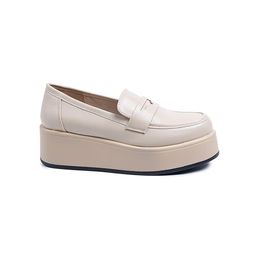C'M Keilmokassins in Creme - 65% | Gr&ouml;&szlig;e 36 | Damen-schuhe-halbschuhe