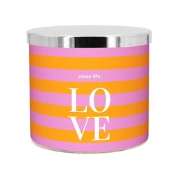 Mad Candle Duftkerze ''Love'' in Rosa/ Orange - 400 g - 43% | Kerzen-vasen