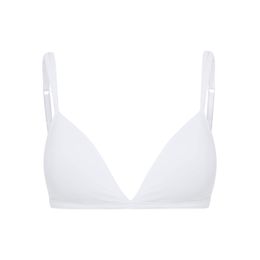 Skiny Triangel-BH ' Cotton Essentials ' Damen Gr&ouml;&szlig;e 80 wei&szlig;