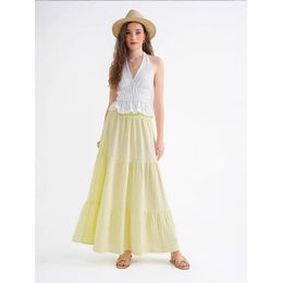 Mixray Skirt female Yellow size M