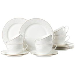 Ritzenhoff Breker Kaffeeservice Isabella, Beige, Keramik, 18-teilig, Ornament, Essen & Trinken, Geschirr, Geschirr-Sets, Kaffeeservice