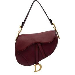Christian Dior Crossbody Bags - Dior Saddlebag - Brick Bordeaux - Gr. unisize - in Rot - f&uuml;r Damen