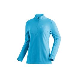 Maier Sports Damen Fleecepullover &raquo;Denise HZ W&laquo;, Damen Midlayer, pflegeleichtes Half-Zip Fleece 38