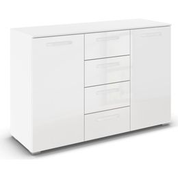 Rauch Kombikommode &raquo;Sideboard Schubladenkommode OTELI mit Dekor- und Hochglanzfront&laquo; Breite 120 cm inkl. Soft-Close-Funktion, vier gro&szlig;e Schubladen 