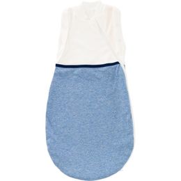 Tr&auml;umeland Babyschlafsack &raquo;Puck-Schlafsack Air, Design grau melliert&laquo; blau Bezug: 100% Baumwolle. F&uuml;llung: 70% Polyester, 30% Lyocell (TENCEL )