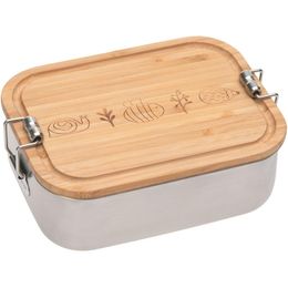 L&auml;ssig L&auml;ssig Kinder L&Auml;SSIG Lunchbox &raquo;Garden Explorer&laquo; 1 tlg. mit Holzdeckel silber