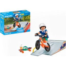 Playmobil Konstruktions-Spielset &raquo;Skateboard mit Rampe (71798), My Life&laquo; Made in Europe bunt Konstruktions-Spielset