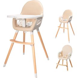 BABYGO Hochstuhl &raquo;Scandi - wood&laquo; () beige