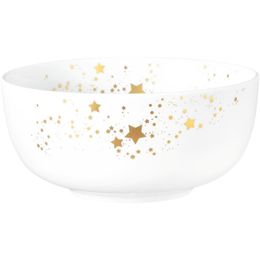 Seltmann Weiden M&uuml;slischale &raquo;Liberty - Golden Stars&laquo; 1 Stk. aus Porzellan Schale 15 cm gold Porzellan