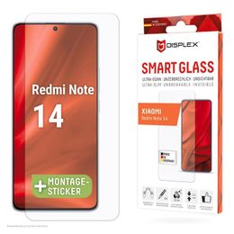 Displex Displayschutzglas &raquo;Smart Glass Screen Protection - ultra-d&uuml;nn, unzerbrechlich, unsichtbar&laquo; f&uuml;r Xiaomi Redmi Note 14 Displayschutzfolie, Schutzfolie, 