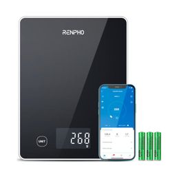 K&uuml;chenwaage &raquo;Calibra 1L Smart Nutrition Scale T001&laquo; Smarte K&uuml;chenwaage f&uuml;r pr&auml;zise Ern&auml;hrungstracking & Zielerreichung schwarz K&uuml;chenwaage