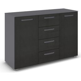 Rauch Kombikommode &raquo;Sideboard Schubladenkommode OTELI mit Dekor- und Hochglanzfront&laquo; Breite 120 cm inkl. Soft-Close-Funktion, vier gro&szlig;e Schubladen 