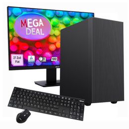 GAMEMAX PC-Komplettsystem &raquo;MegaDeal Multimedia-PC 2721 AMD Ryzen 5 5600GT 16GB 480GB SSD&laquo; 27 &prime;&prime; AMD Ryzen 5 16 GB RAM 480 GB SSD Windows 11 + MSI PRO 
