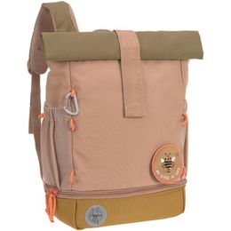 L&auml;ssig L&auml;ssig Damen L&Auml;SSIG Kinderrucksack &raquo;Nature, Mini Rolltop Backpack, Hazelnut&laquo; Reflektoren aus recycelten PET-Flaschen braun