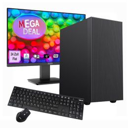 GAMEMAX PC-Komplettsystem &raquo;MegaDeal Multimedia-PC 2720 AMD Ryzen 5 5600GT 16GB 480GB SSD&laquo; 24 &prime;&prime; AMD Ryzen 5 16 GB RAM 480 GB SSD Windows 11 + MSI PRO 
