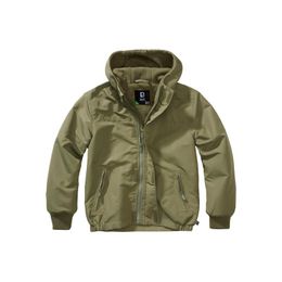 Brandit Damen Allwetterjacke &raquo; Unisex Kids Windbreaker Frontzip&laquo; 1 Stk. tlg. mit Kapuze 146/152