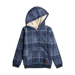 Roxy Kapuzensweatshirt &raquo;Say Love&laquo; Mood Indigo Plaid Party 4(101-108cm) 4(101-108cm) Stoff: Baumwoll-Polyester-Mischgewebe [230...