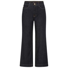 MAC Damen MAC Weite Jeans &raquo;DREAM WIDE&laquo; mit Fransen am Saum 46, N-Gr
