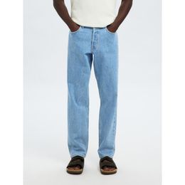 Selected Herren Selected 5-Pocket-Jeans &raquo;SLH190-REG TAPERED BEN KORI JEANS NOOS&laquo; blau 30, L&auml;nge 34