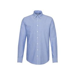 Seidensticker Businesshemd &raquo;Shaped&laquo; Shaped Extra langer Arm Button-Down-Kragen Uni blau S (38) - verl&auml;ngerte &Auml;rmell&auml;ngen verl&auml;ngerte &Auml;rmell&auml;ngen S...