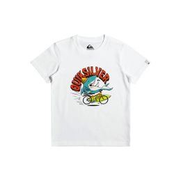 Quiksilver T-Shirt &raquo;At Risks&laquo; White 6(115-120cm) 6(115-120cm) Stoff: Baumwoll-Jersey-Stoff [160 g/m2]