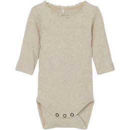 name it Jungen Langarmbody &raquo;NBFKAB LS BODY NOOS&laquo; beige 56, N-Gr