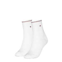 Tommy Hilfiger Herren Kurzsocken &raquo;TH WOMEN SHORT SOCK 2P SHINE&laquo; 2 Paar, mit feinem Rippendetail wei&szlig; 39-42
