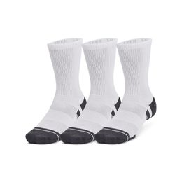 Under Armour Damen Tennissocken &raquo;Unisex UA Performance Tech-Crew-Socken im 3er-Pack&laquo; 3 Stk. tlg. f&uuml;r Squash und aktive Freizeit, flexible Passform, 