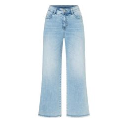 MAC Damen MAC Weite Jeans &raquo;DREAM WIDE&laquo; mit Fransen am Saum 34, N-Gr