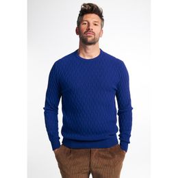Eterna Strickpullover blau L L 70% Schurwolle, 30% Kaschmir