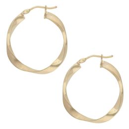 Firetti Damen Paar Creolen &raquo;Schmuck Geschenk Gold 585 Ohrschmuck Ohrringe gedrehte Optik&laquo;