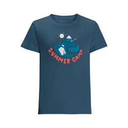 Jack Wolfskin T-Shirt &raquo;SUMMER CAMP T K&laquo; dark-sea 128 128 Kinder-T-Shirt