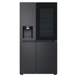 LG SidebySide K&uuml;hlschrank mit Craft Ice (EEK D, 628L, 179cm hoch) InstaView Door-in-Door&reg;️, Eis, Crushed Ice, Wasserspender, Festwasseranschluss GSXB90EVDD