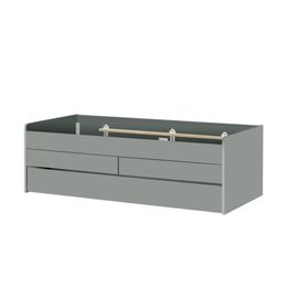 M&ouml;bel Kraft Duobett mit Stauraum Grow Up - grau - Materialmix - 127 cm - 66 cm - M&ouml;bel Kraft