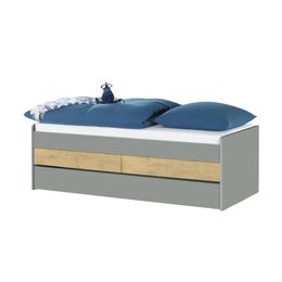 M&ouml;bel Kraft Duobett mit Stauraum Grow Up - grau - Materialmix - 127 cm - 66 cm - M&ouml;bel Kraft