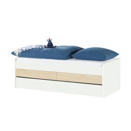 M&ouml;bel Kraft Duobett mit Stauraum Grow Up - wei&szlig; - Materialmix - 127 cm - 66 cm - M&ouml;bel Kraft